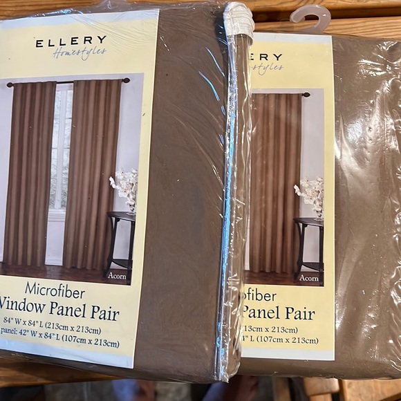 Ellery | Accents | Ellery Homestyle Microfiber Window Panels For 2 ...